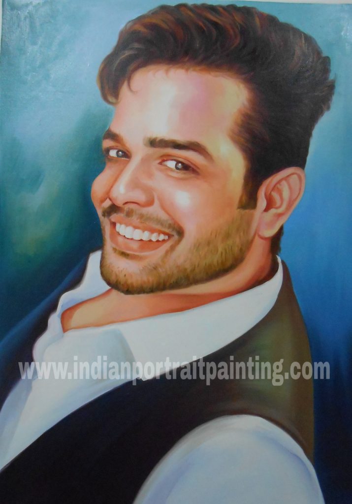 custom portrait painting from photo - Oil Canvas portrait