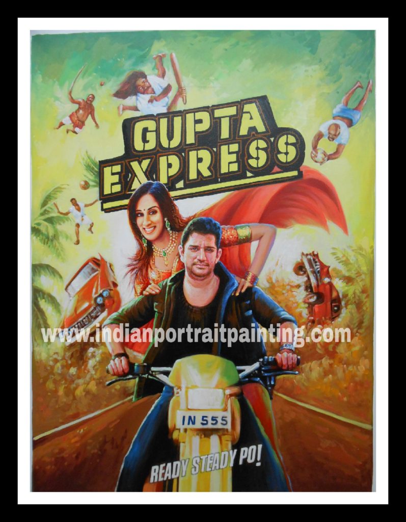 Create custom bollywood poster - Oil Canvas portrait