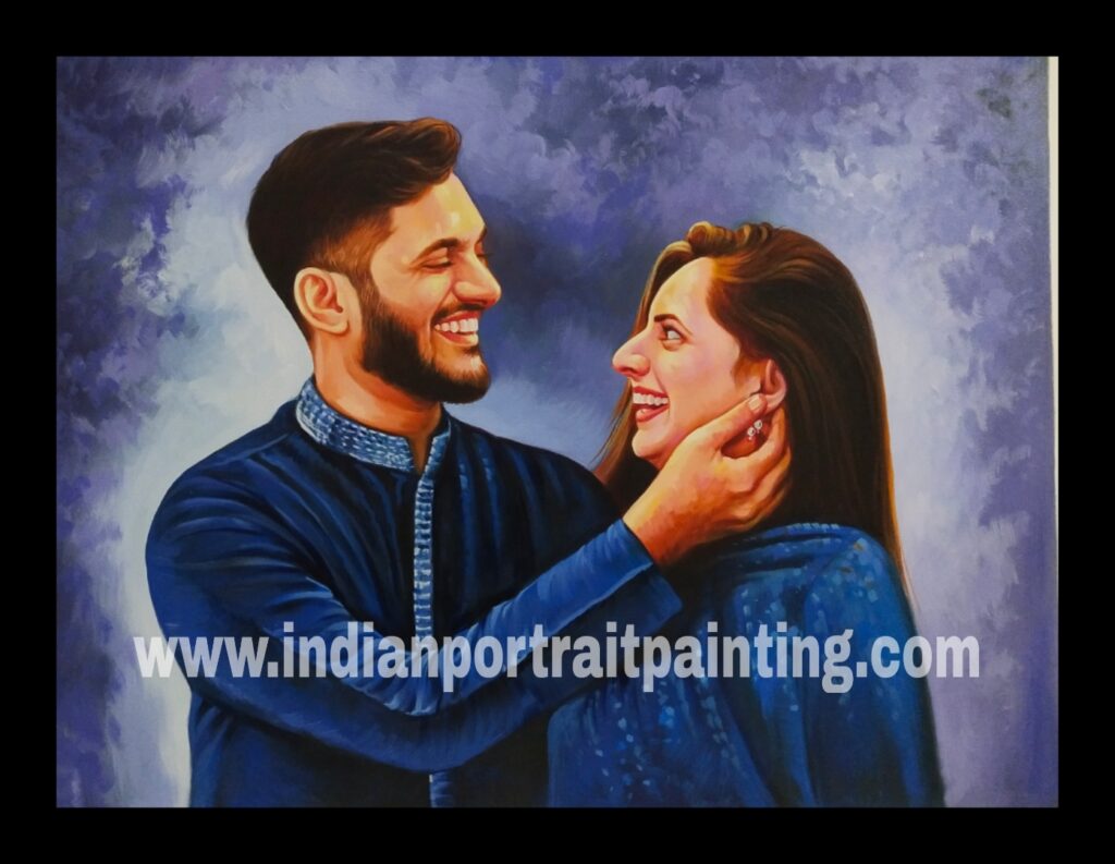 Home Oil Canvas Portrait