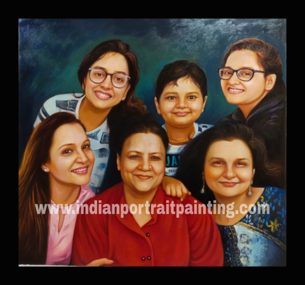 Home Oil Canvas Portrait